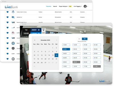 Fonctionnalités de LiveBarn